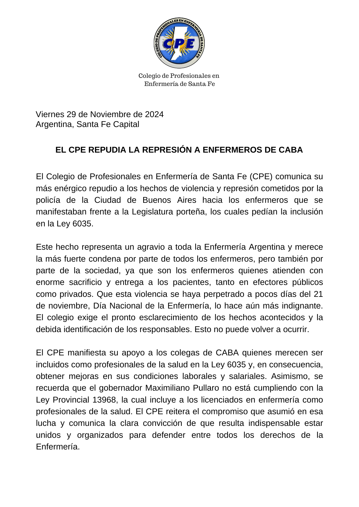 Colegio de Profesionales en Enfermería de Santa Fe